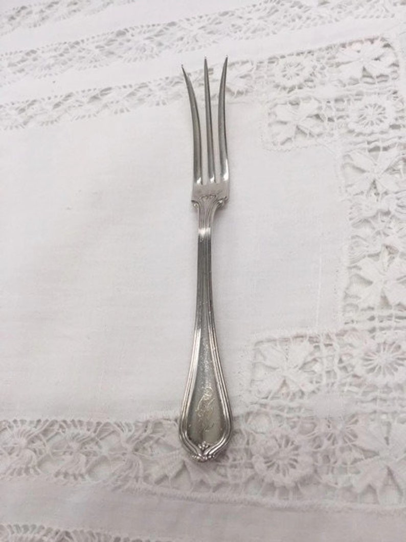 Sterling Pickle Fork Three Prongs Splayed Fork Silver Fork - Etsy