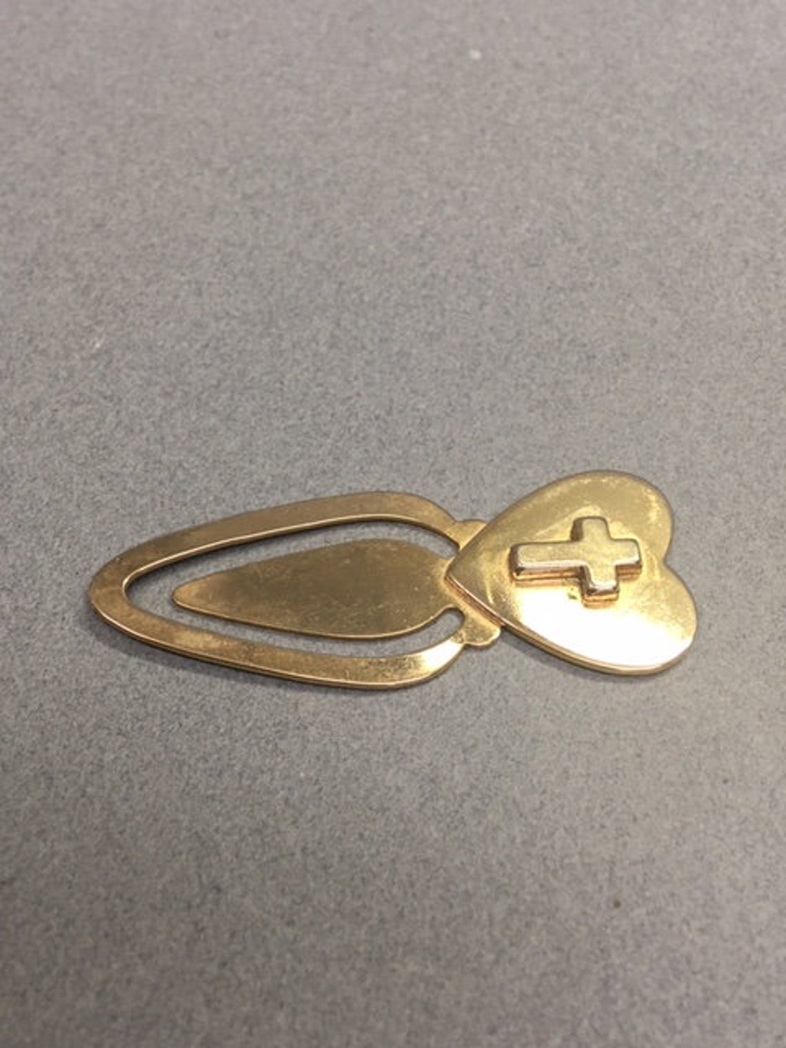 Gold Cross Book Mark Religious Page Marker Vintage Avid - Etsy