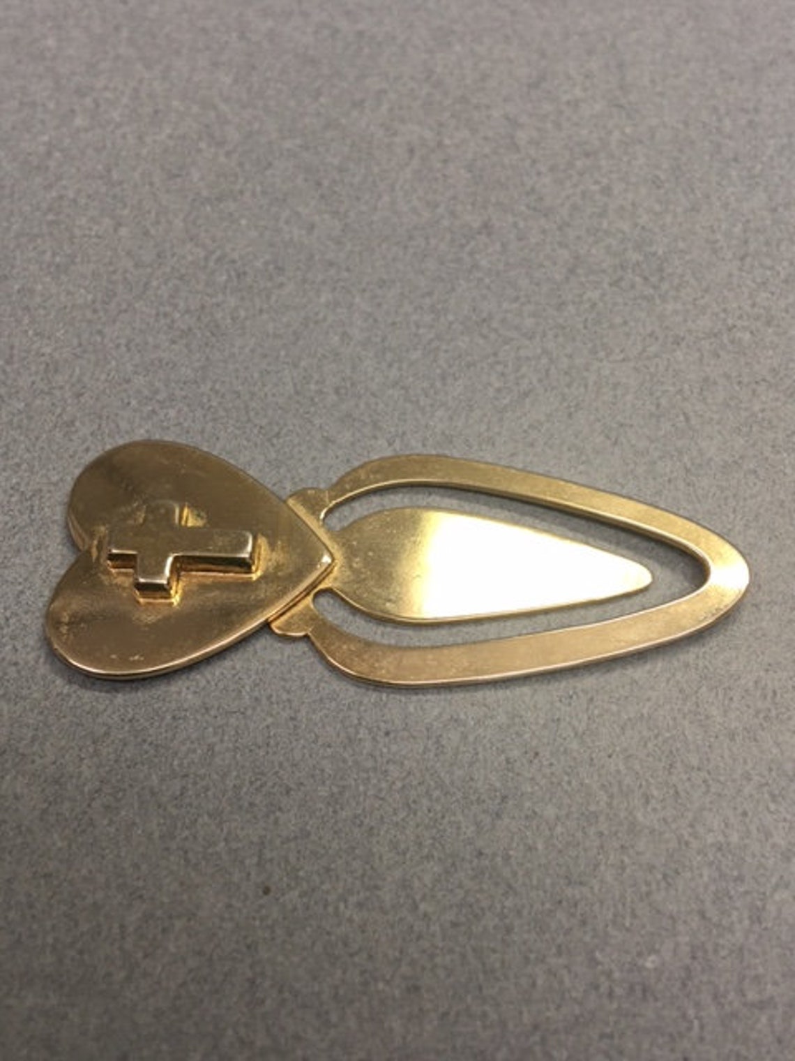 Gold Cross Book Mark Religious Page Marker Vintage Avid - Etsy