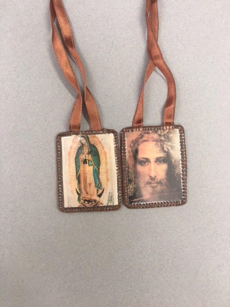 Jesus Christ Scapular Virgin Guadalupe Mother Mary Lightweight - Etsy