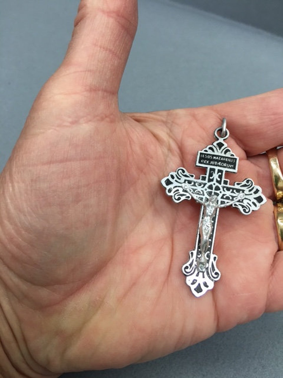 Silver Pardon Crucifix Jesus Christ Cross Indulgences - Etsy