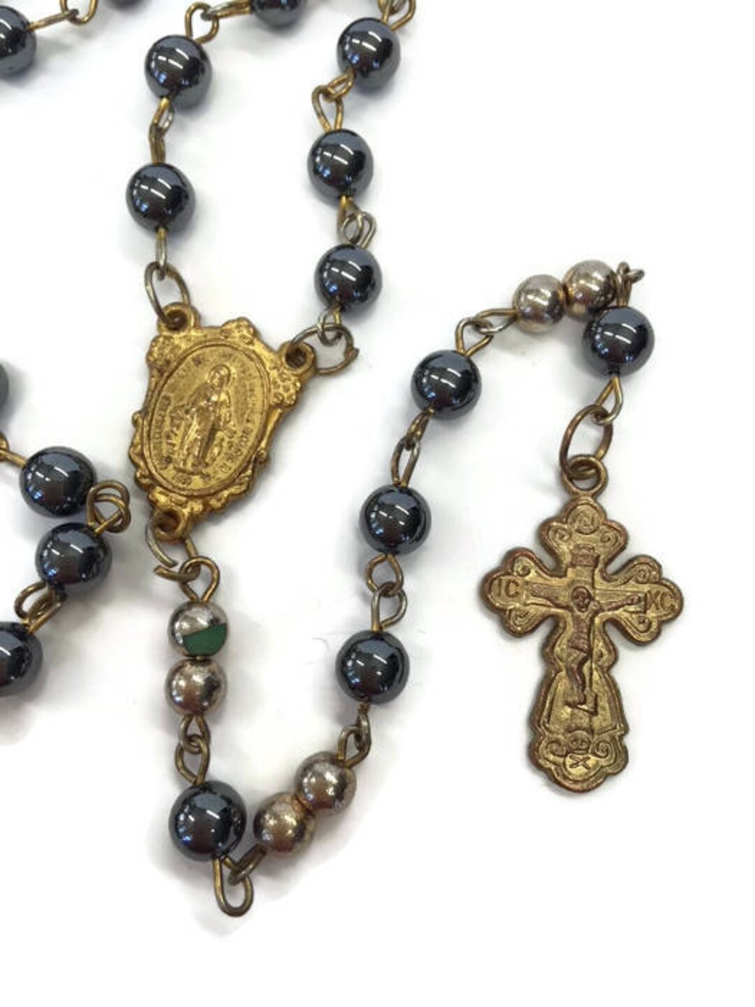 Acrylic Rosary Grey Chapel Cnacnn Coxpahn Vintage Catholic Gift - Etsy