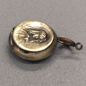 Virgin Mary Relic Container Germany Reliquary German .500 Silver ...