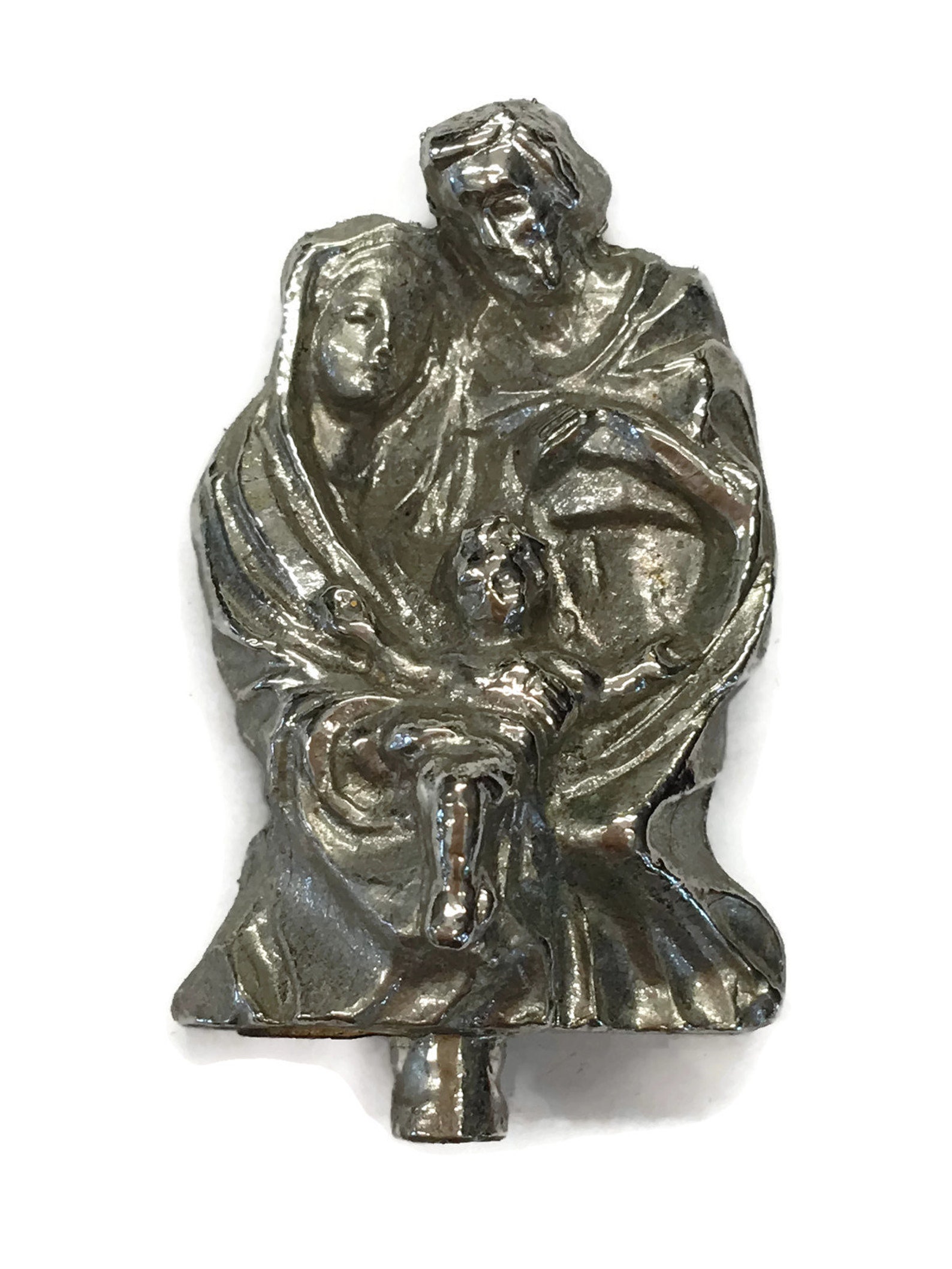 Catholic Holy Family Figurine Jesus Christ Icon Pewter Table - Etsy