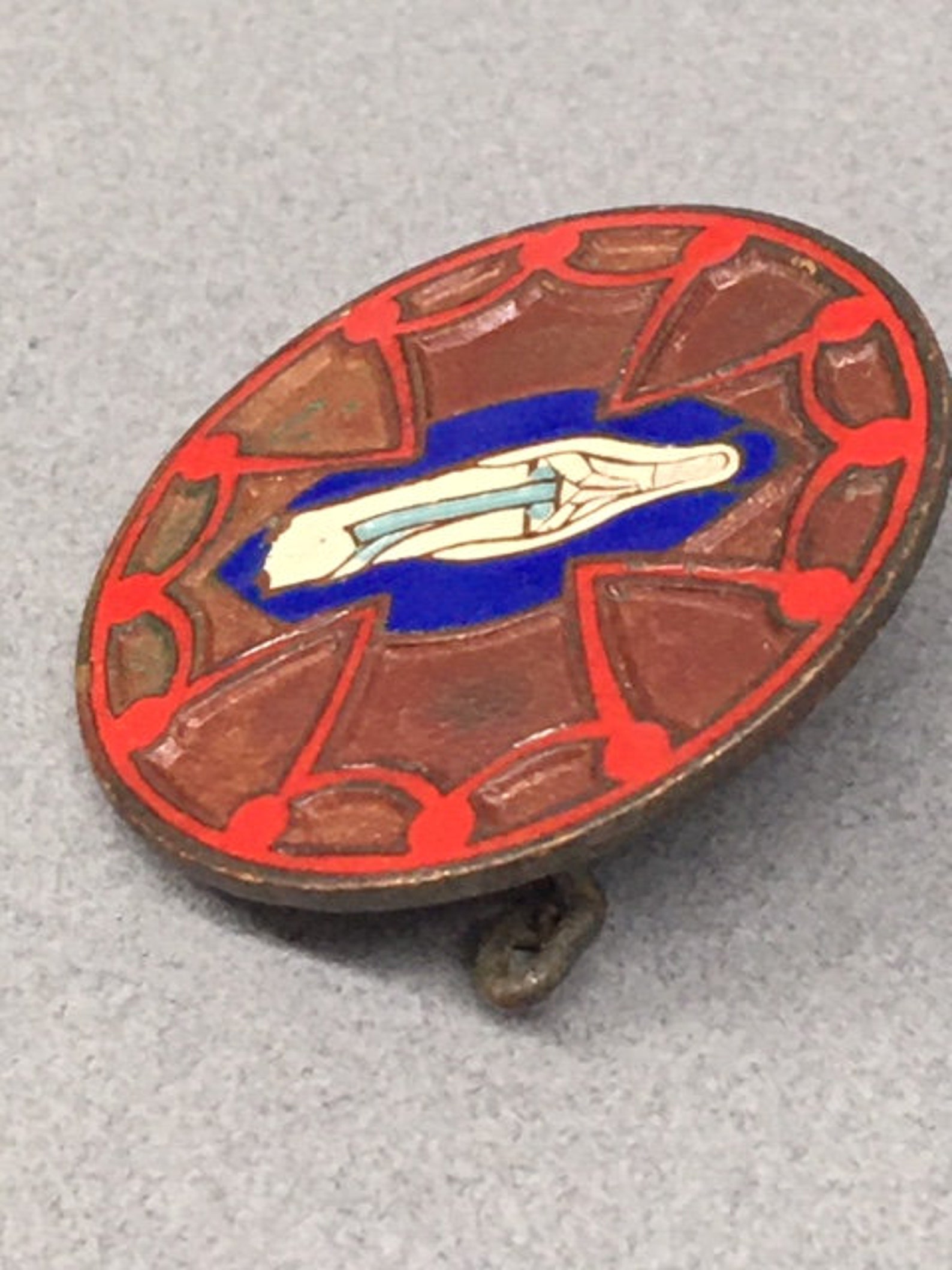 Virgin Mary Brooch Enamel Blessed Mother Lapel Pin Vintage - Etsy