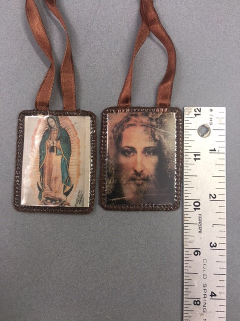 Jesus Christ Scapular Virgin Guadalupe Mother Mary Lightweight - Etsy