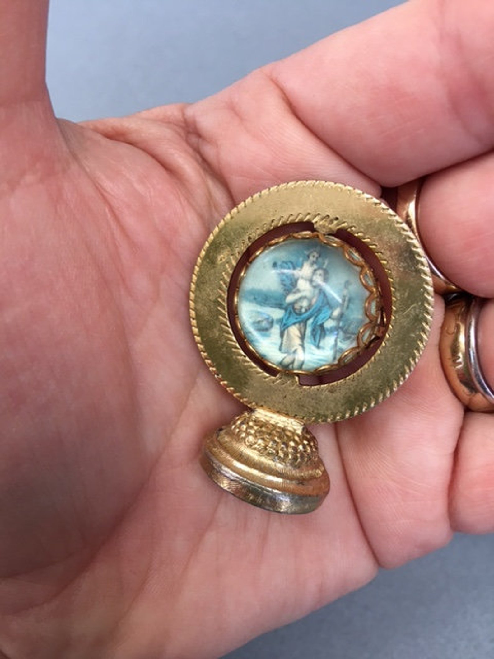 Religious Dash Magnet St Francis St Christopher Globe - Etsy