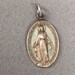 Blue Virgin Mary Medal Miraculous Protection Old Vintage Catholic Gift ...