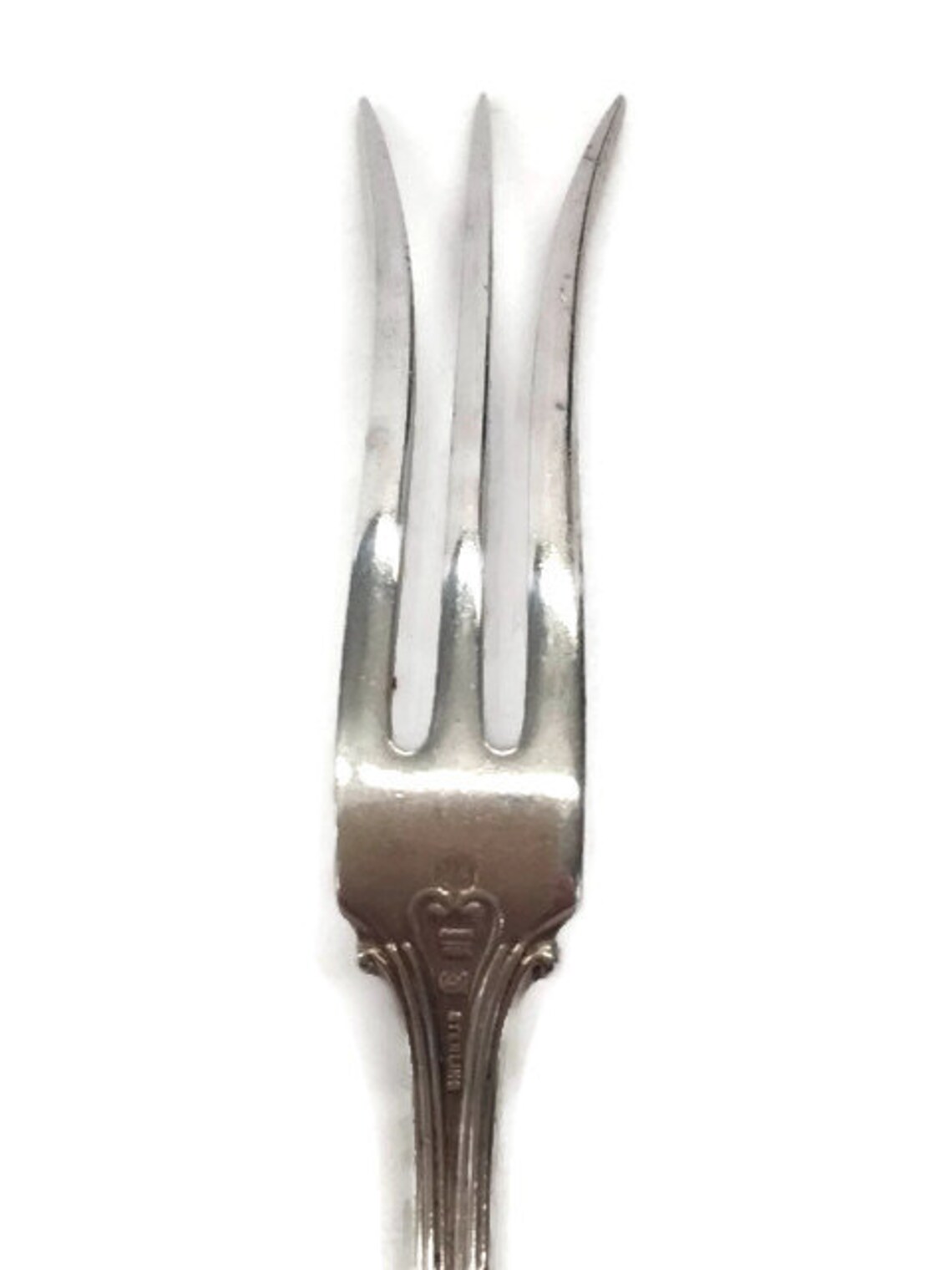 Sterling Pickle Fork Three Prongs Splayed Fork Silver Fork - Etsy