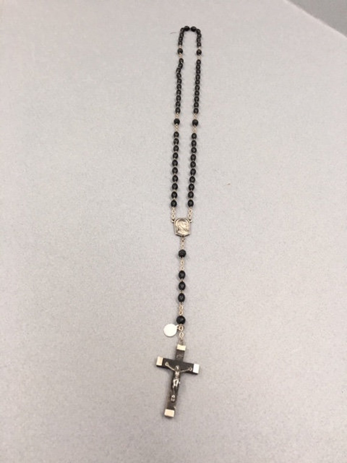 Black French Rosary France Unbreakable BVC Prayer Beads Black - Etsy