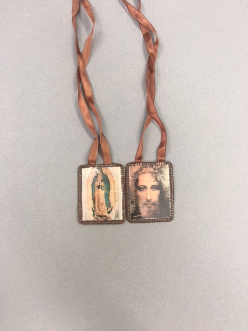 Jesus Christ Scapular Virgin Guadalupe Mother Mary Lightweight - Etsy