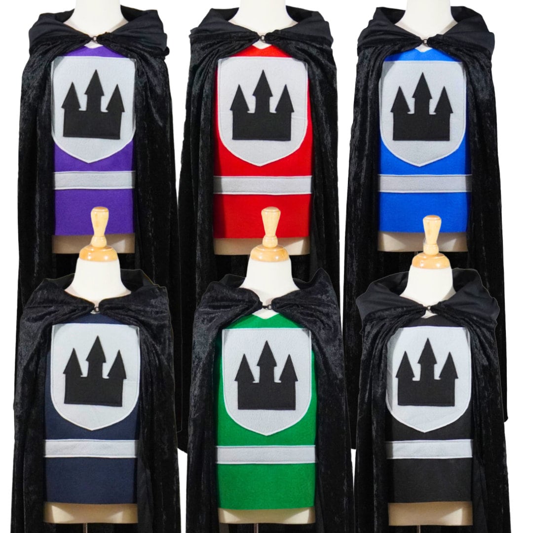 Dark KNIGHT Black Castle Costume Set (king, Prince, Medieval, Solider ...