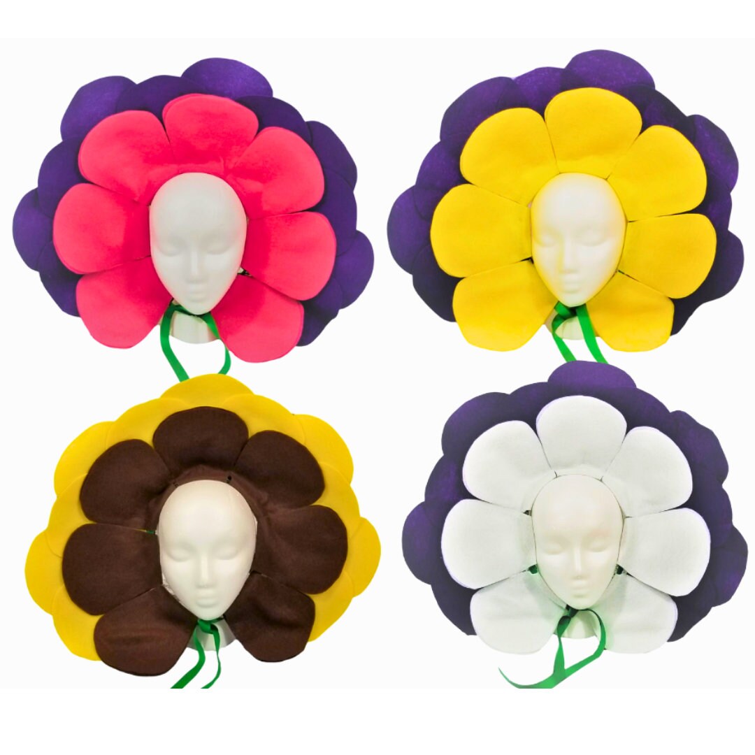 Flower Headpiece (two-tone) Baby, Kids, Teen, and Adult Sizes - Etsy