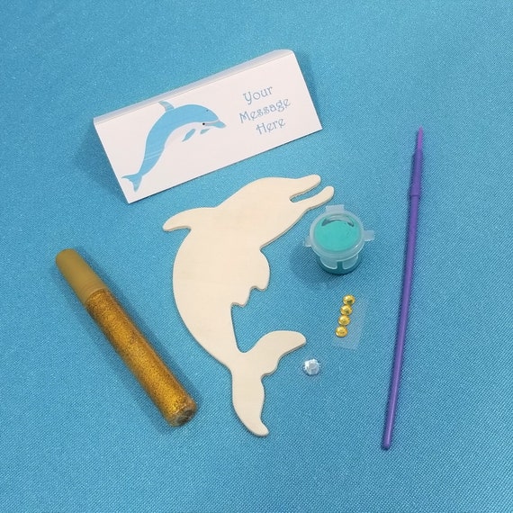 Personalized DIY Dolphin Craft Kit Party Favor ocean Under | Etsy