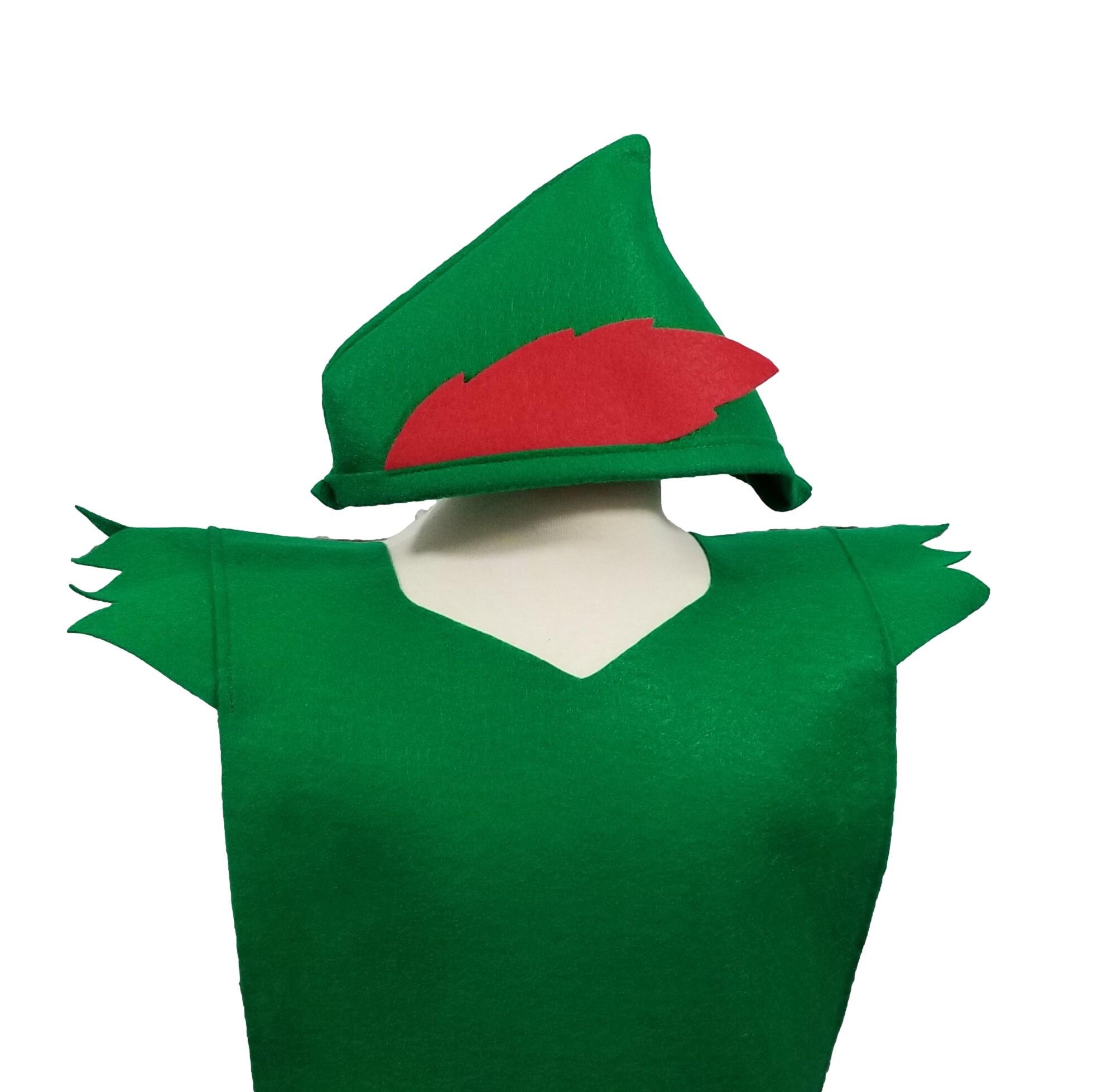 PETER PAN Costume Tunic and Hat (neverland) - Baby / Toddler / Kids ...