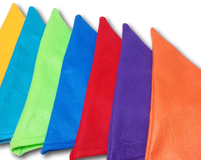 Set of 7 Snow White Seven Dwarfs Hat all Different Colors Fits Kids to ...