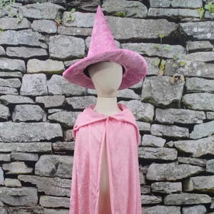 Light Pink Witch or Wizard Costume Hooded Cape and Hat Set - Toddler ...