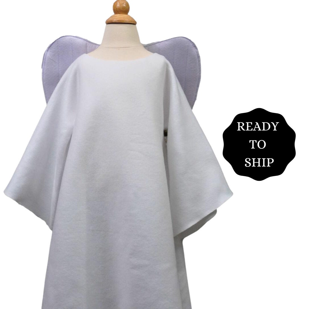 Angel Costume Dress With Wings nativity / Christmas / Religious Fits ...