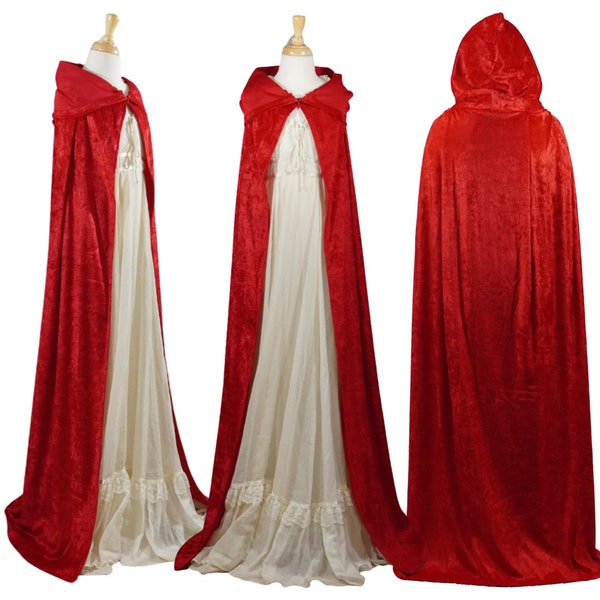 Red Hooded Cape - Etsy