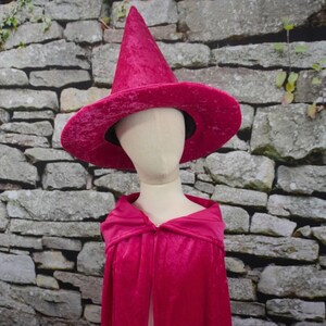 Pink Witch or Wizard Costume Hooded Cape and Hat Set - Toddler, Kids ...
