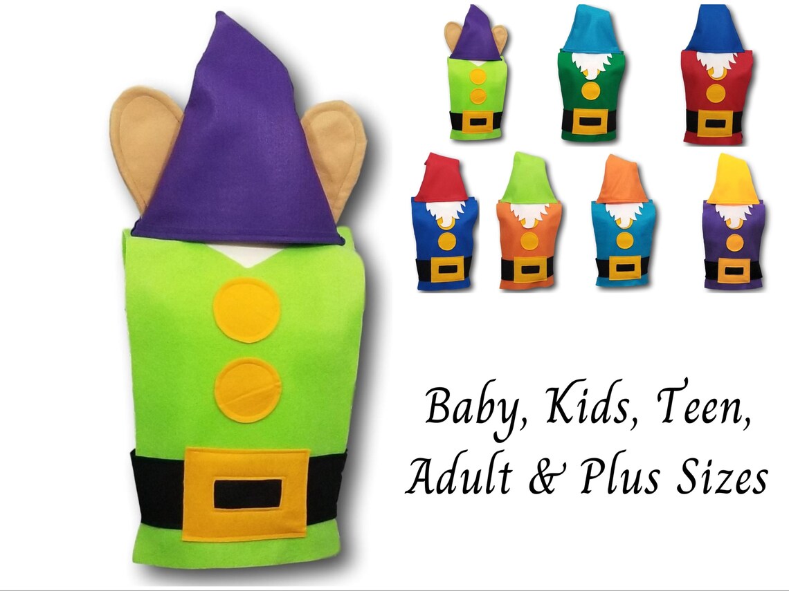 Dopey Dwarf Hat With Ears snow White Seven Dwarfs Fits - Etsy