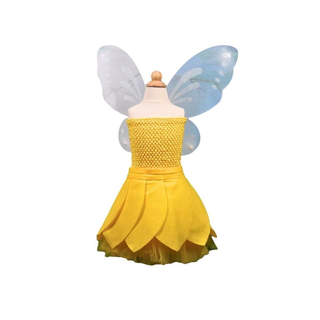 Kids Yellow Fairy Costume (tinker Bell, Light Talent Fairy, Tinkerbell ...