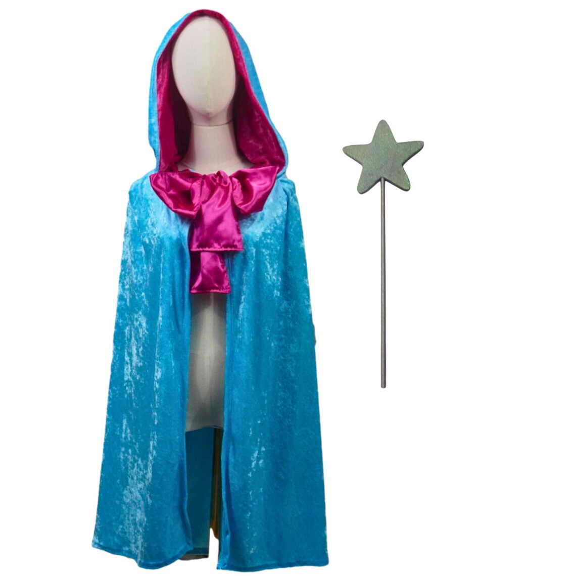 Fairy Godmother Cape and Wand Set (cinderella) - One Size Fits Kids to ...