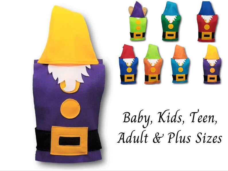 HAPPY Dwarf Costume Set snow White Seven Dwarfs Baby - Etsy