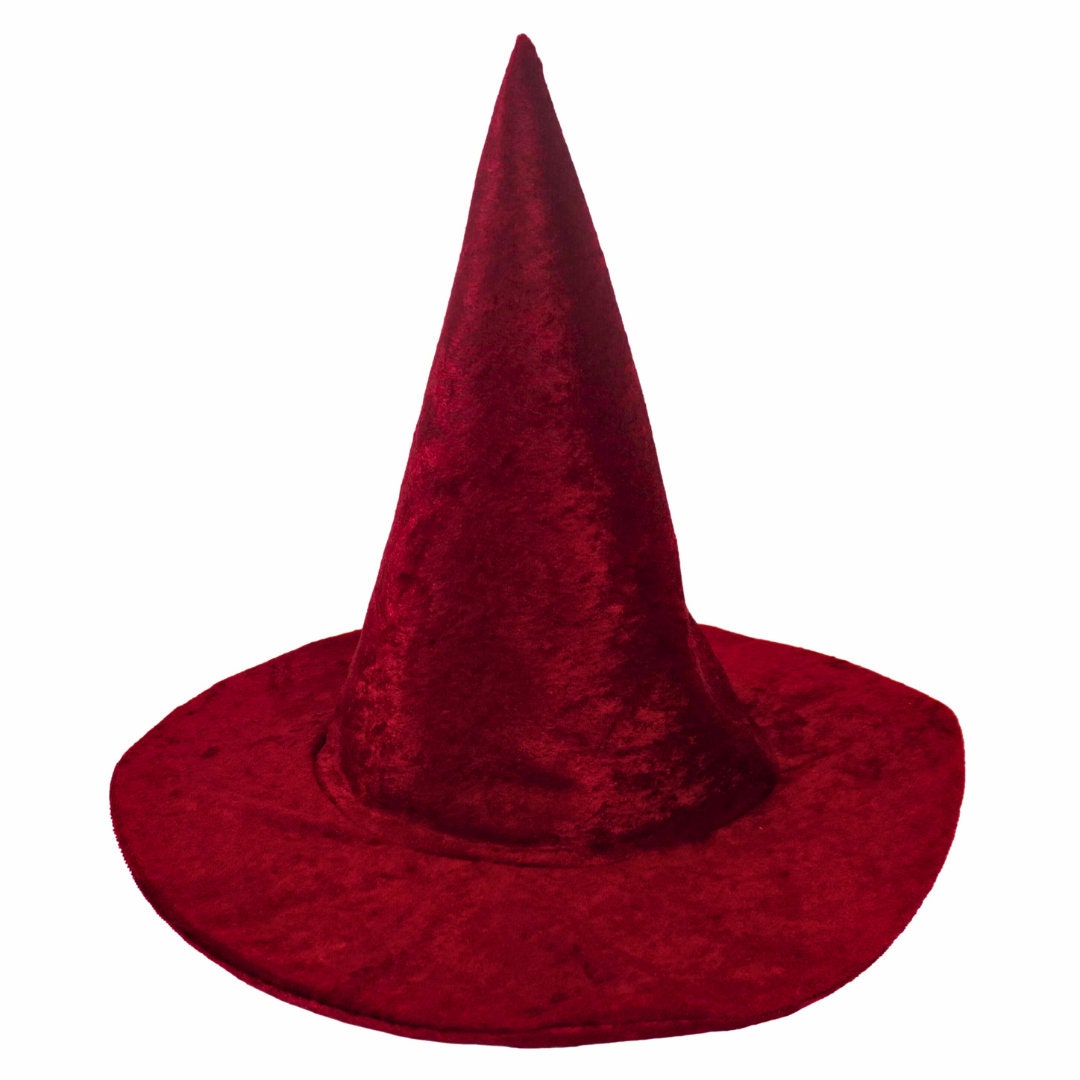 Burgundy Dark Red Witch / Wizard Costume Hat - Fits Kids to Adults - Etsy