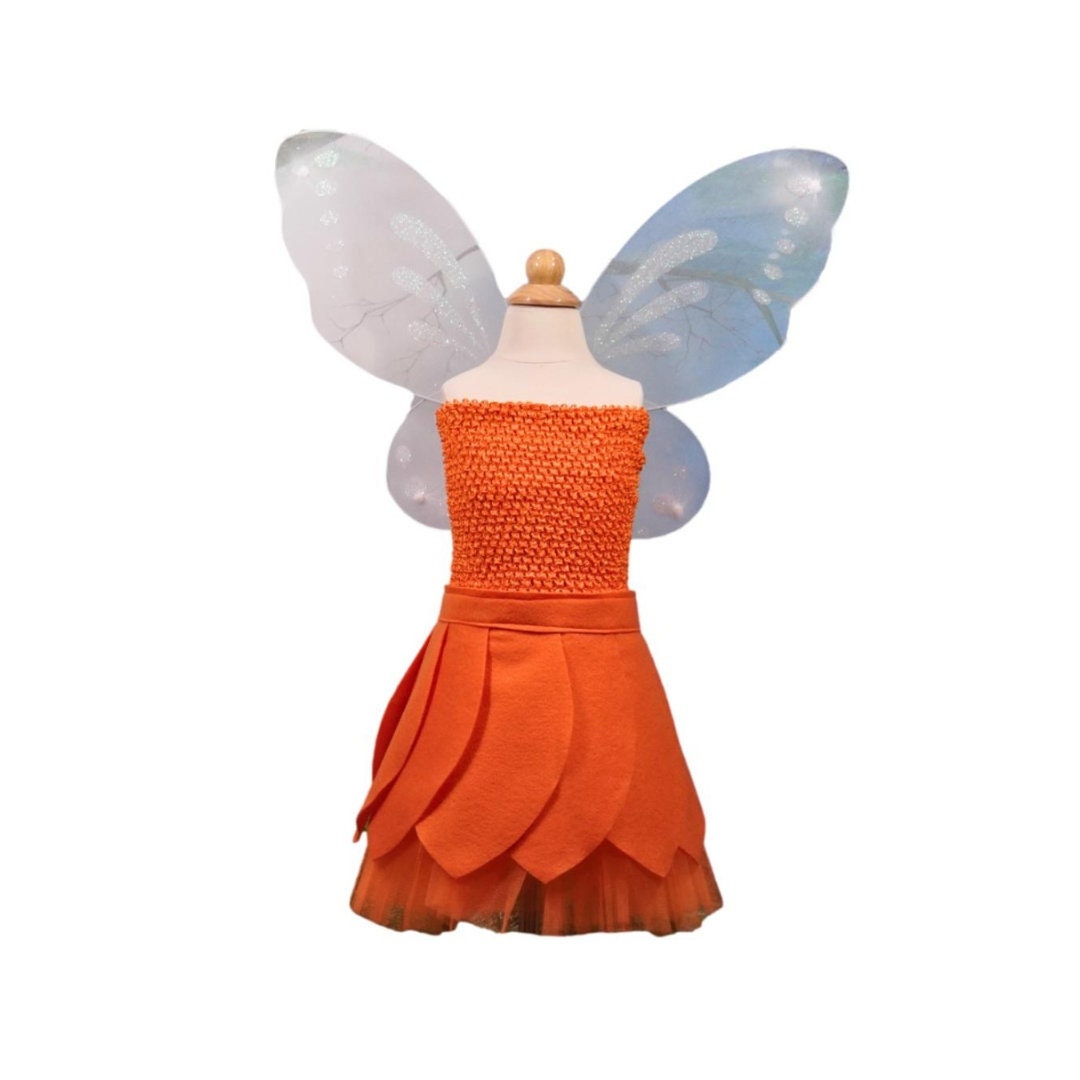Kids Orange Fairy Costume (tinker Bell, Animal Fairy, Tinkerbell ...