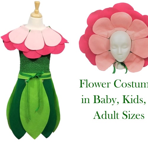 Flower Headpiece Costume Baby Kids Teen and Adult Sizes | Etsy
