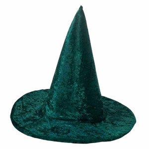 Hunter Emerald Green Witch / Wizard Costume Hat - Fits Kids to Adults ...