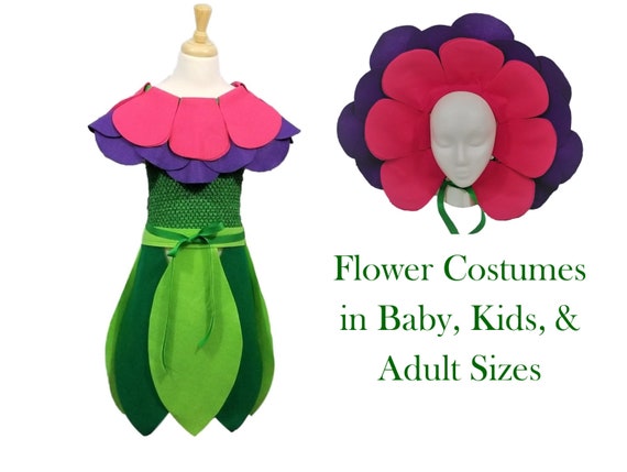 Pink Petunia Flower Costume Set pink / Purple Baby Toddler - Etsy