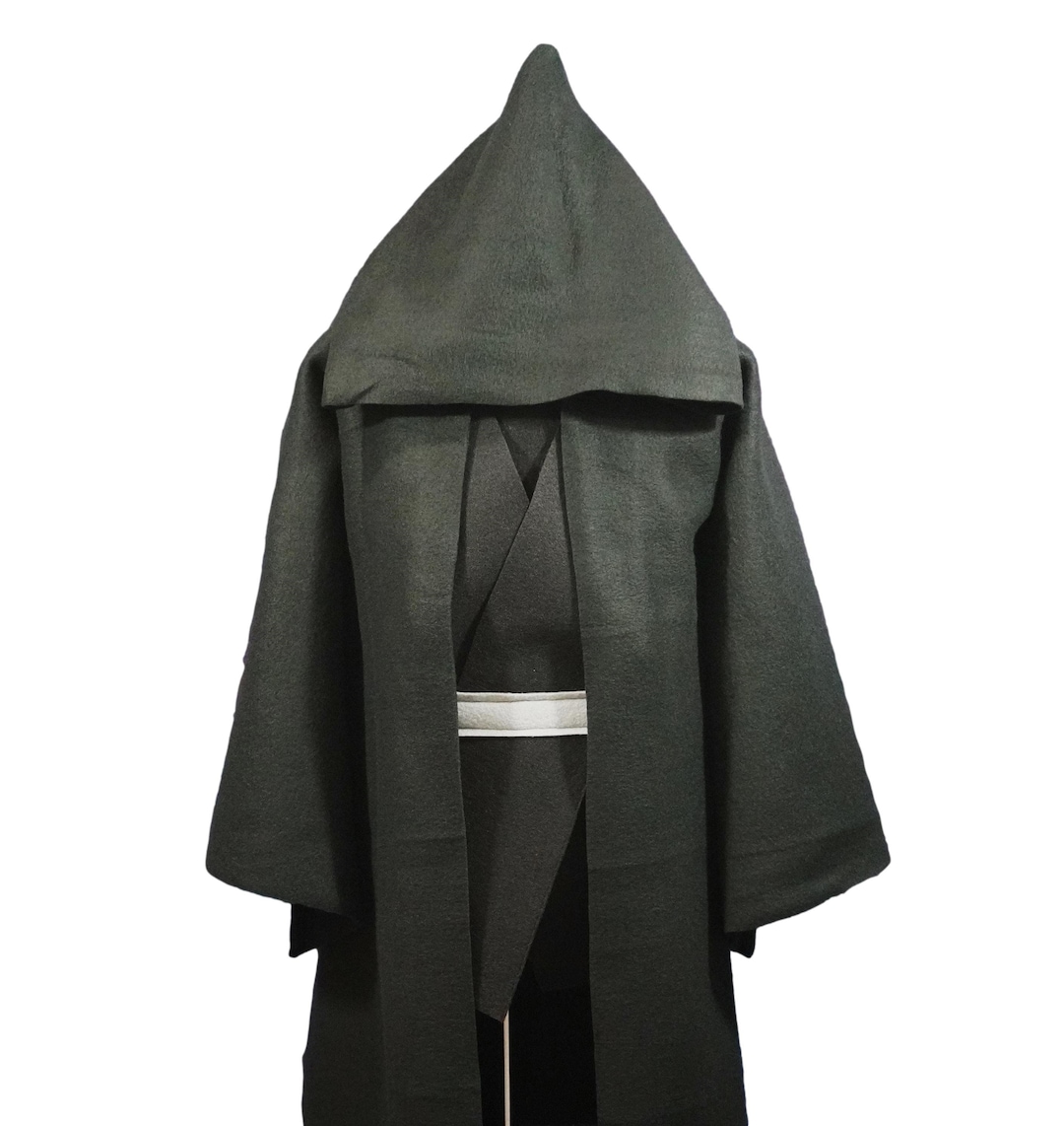 Adult Deluxe Star Galaxy Wars Dark Side Black Jedi Robe Costume Set ...