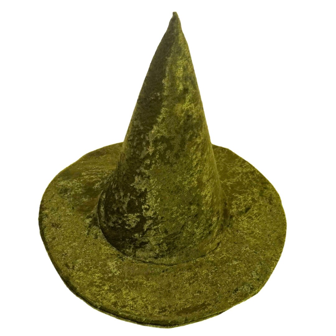 Olive Green Witch / Wizard Costume Hat - Fits Kids to Adults - Etsy