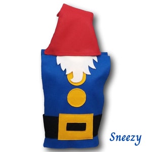Set of 7 Snow White Seven Dwarfs Hats and Beards (all Different Colors ...