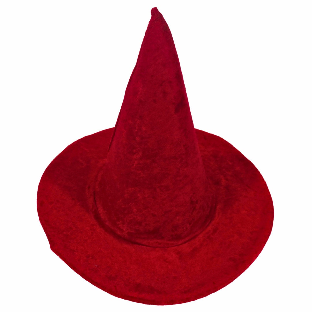 Red Witch / Wizard Costume Hat - Fits Kids to Adults - Etsy