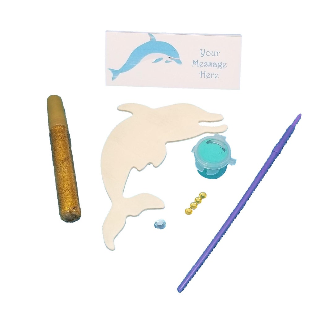 Personalized DIY Dolphin Craft Kit Party Favor ocean Under - Etsy