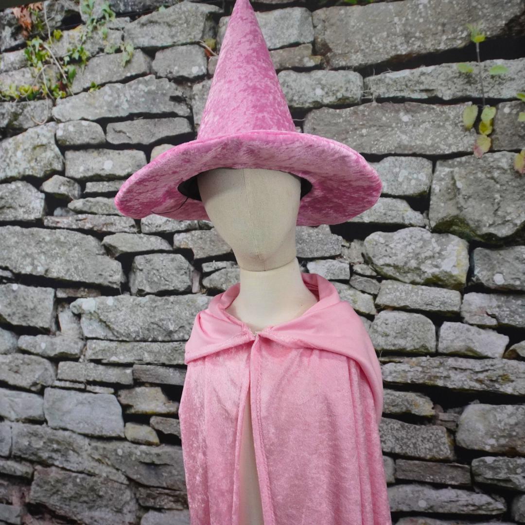 Light Pink Witch or Wizard Costume Hooded Cape and Hat Set - Toddler ...