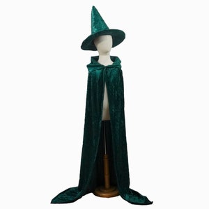 Hunter Emerald Green Witch / Wizard Costume Hat - Fits Kids to Adults ...