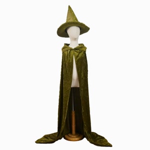 Olive Green Witch / Wizard Costume Hat - Fits Kids to Adults - Etsy