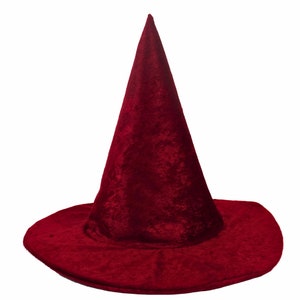 Burgundy Dark Red Witch / Wizard Costume Hat - Fits Kids to Adults - Etsy