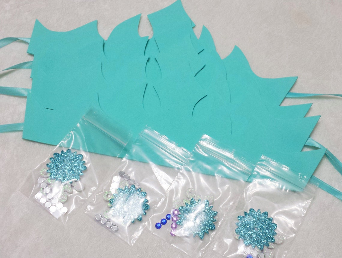 PARTY PACK Frozen Elsa Tiara Craft Kit | Etsy