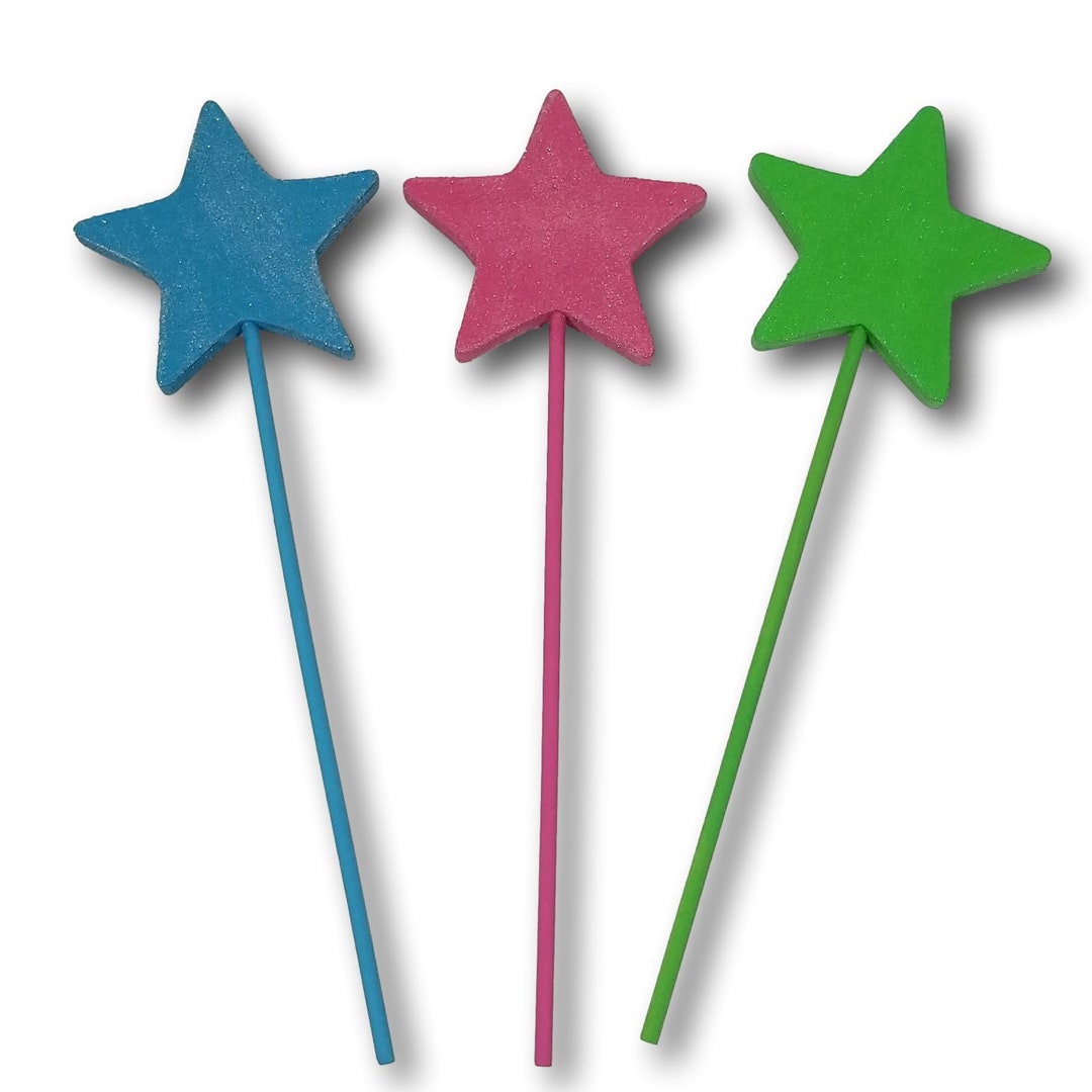 Set of 3: Sleeping Beauty Good Fairies Magic Wands (fairy Godmother ...