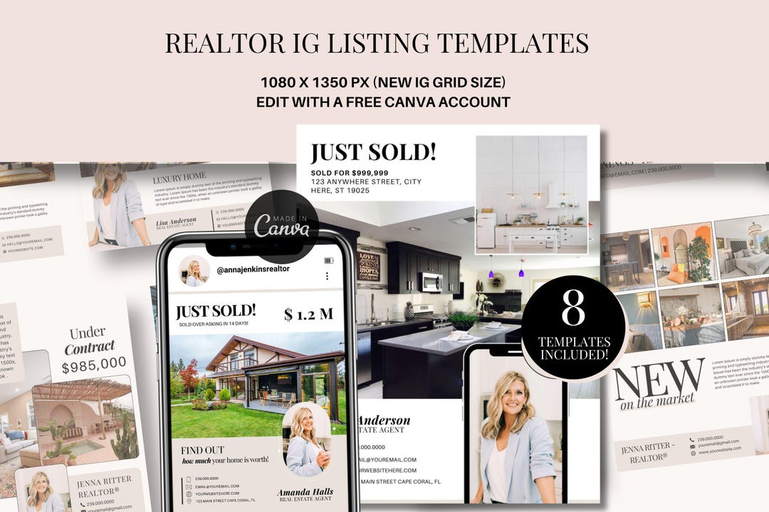 Realtor Listing Template Modern Open House Listing Marketing Flyer ...