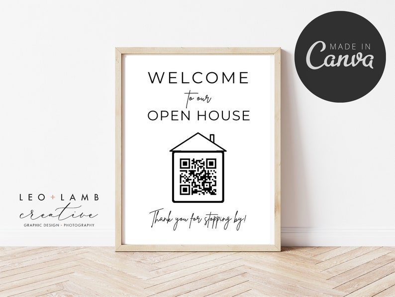 Open House BUNDLE Signs for Real Estate | Edit in Canva | BONUS ...