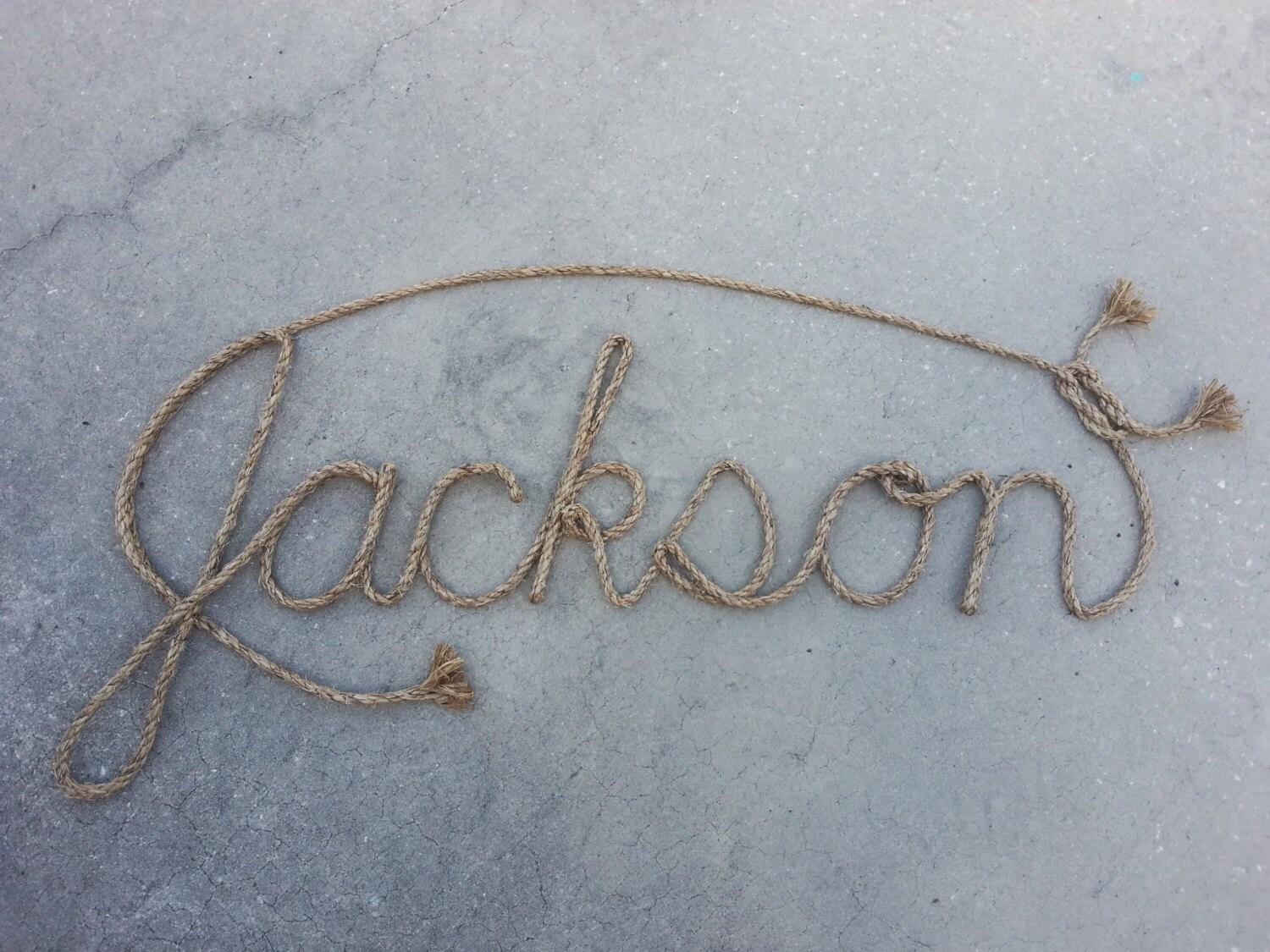 7 LETTER Name Western/nautical Rope Name Art - Etsy