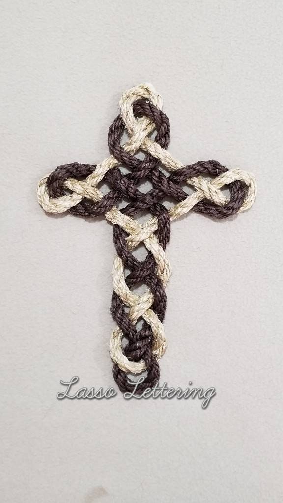 Rope Cross Twisted Rope Cross Wall Cross Rustic Home Decor | Etsy