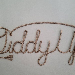 7 LETTER Name Western/nautical Rope Name Art - Etsy