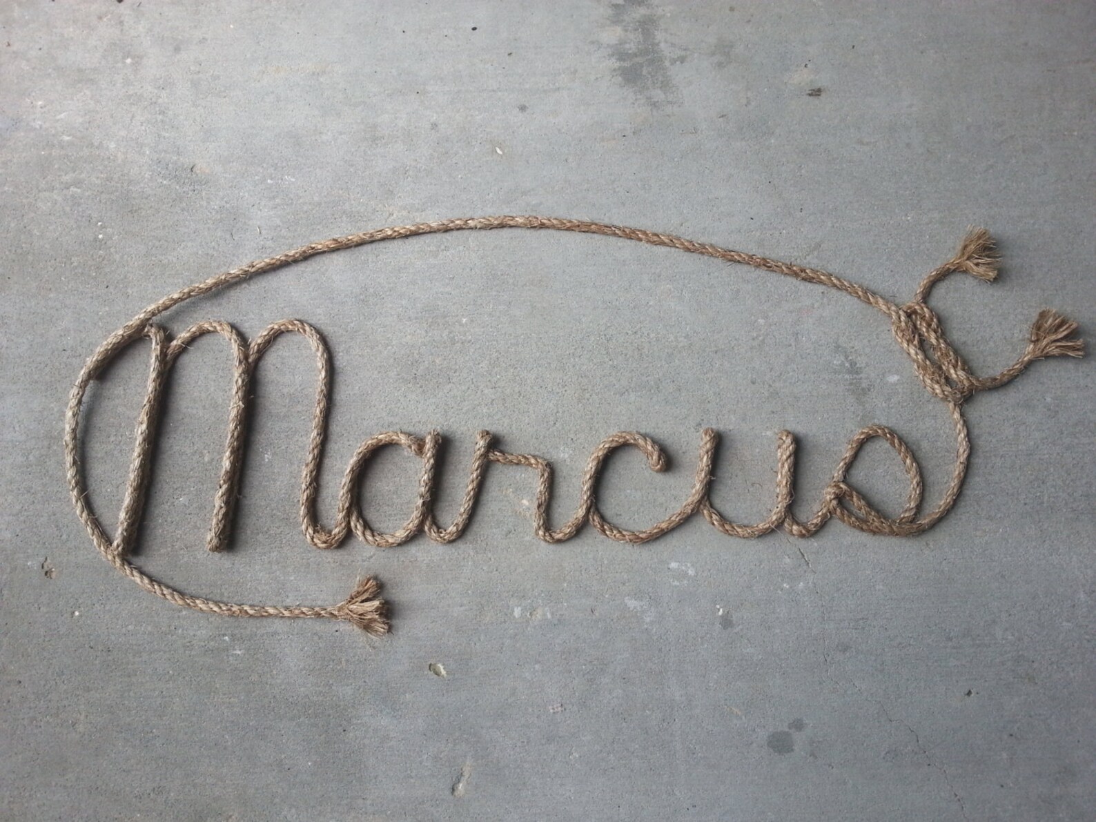 6 LETTER Rope Name Sign Western/Nautical Rope Name Art | Etsy